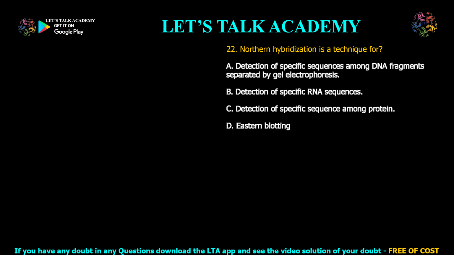 Northern Hybridization: A Key Technique for RNA Detection - CSIR NET ...