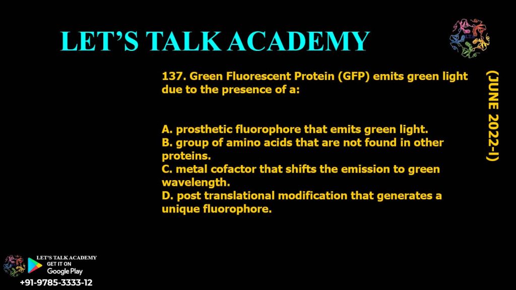 Green Fluorescent Protein (GFP) and Its Green Light Emission