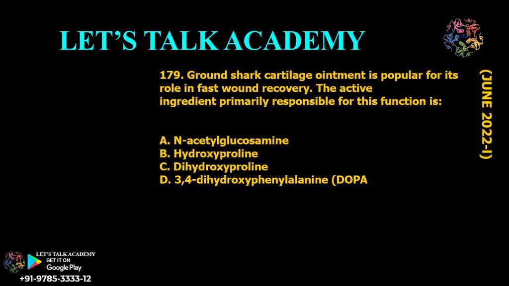 Active Ingredient in Ground Shark Cartilage Ointment