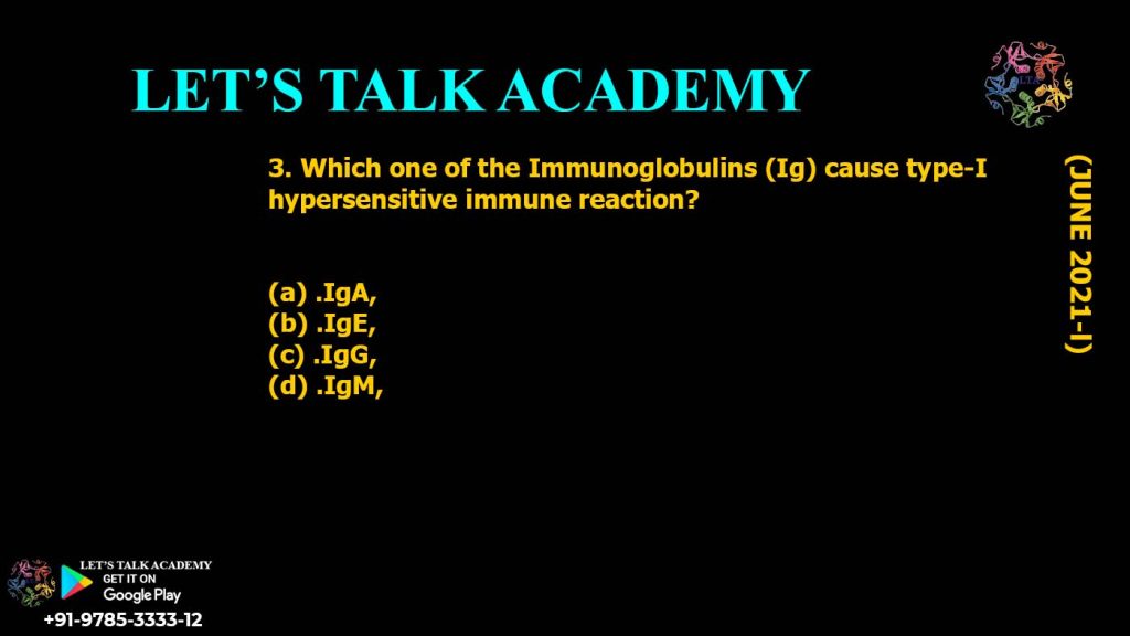 IgE and Its Role in Type-I Hypersensitivity Reactions