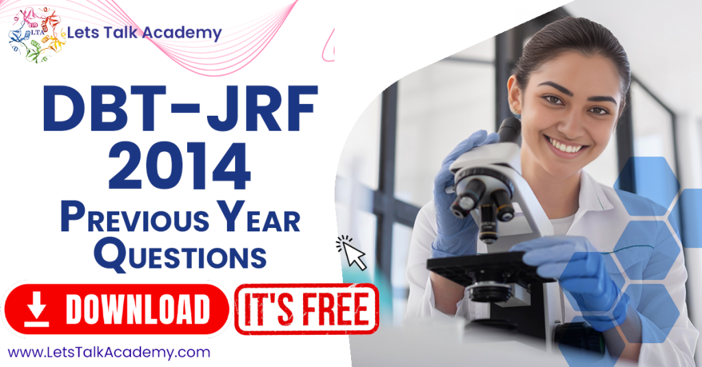 DBT BET JRF 2014 Life Science Question Paper PDF Download - CSIR NET LIFE SCIENCE COACHING | NTA ...