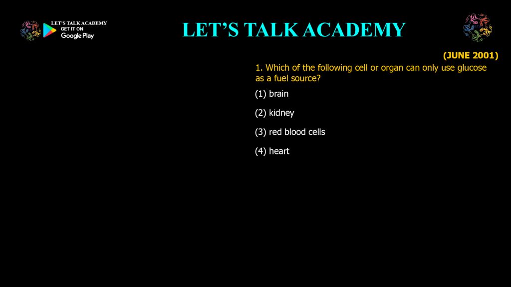 Which Cells or Organs Use Only Glucose as a Fuel Source? Understanding ...