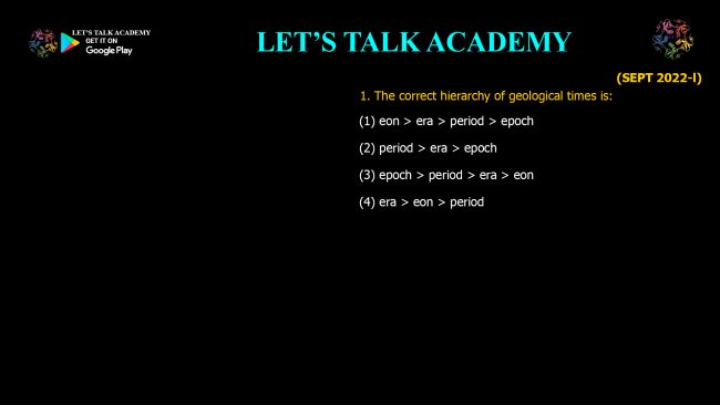 Geological Time Scale Hierarchy: Understanding Eons, Eras, Periods, and ...