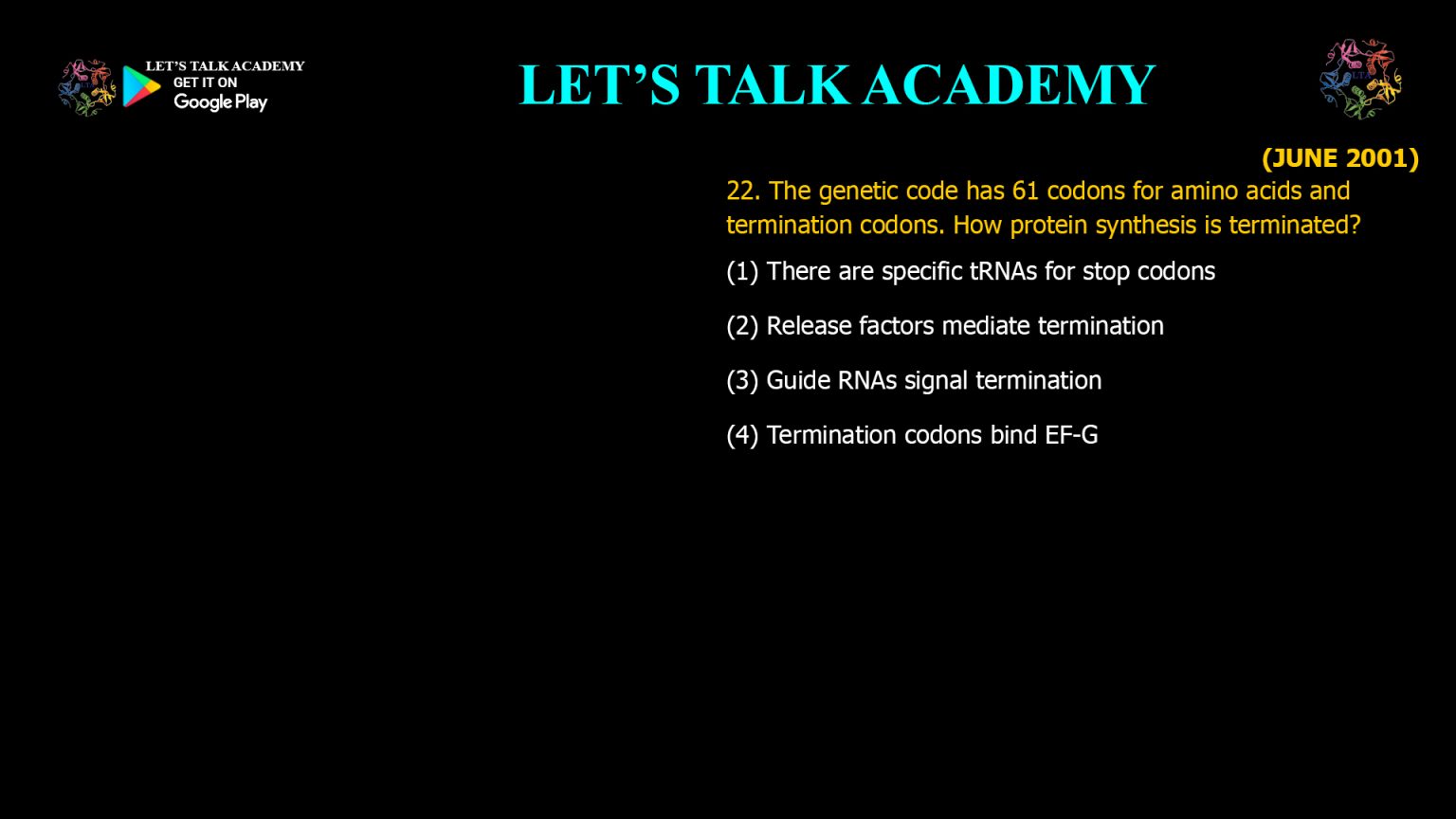 How Is Protein Synthesis Terminated? Understanding the Role of Stop ...