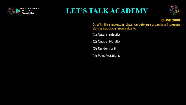 How Neutral Mutations Drive Molecular Distance in Evolution - CSIR NET ...