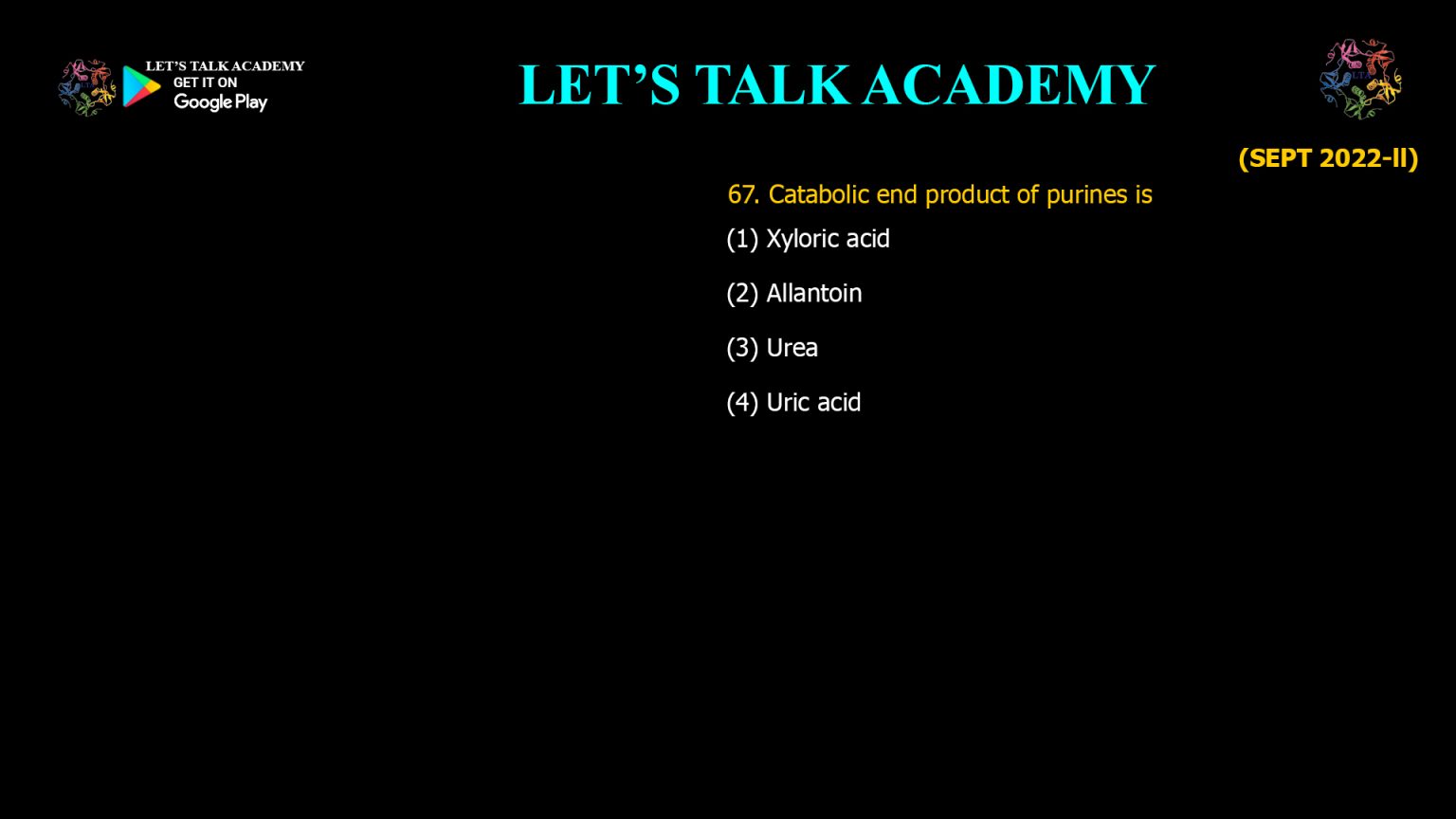 Catabolic End Product of Purines: Understanding Uric Acid Metabolism in ...