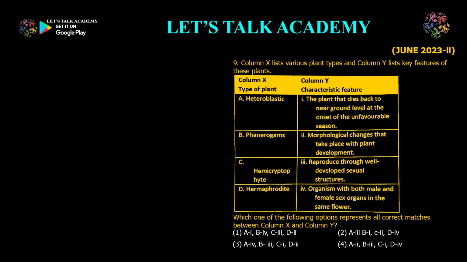 Understanding Plant Life Forms: Correctly Matching Plant Types with ...