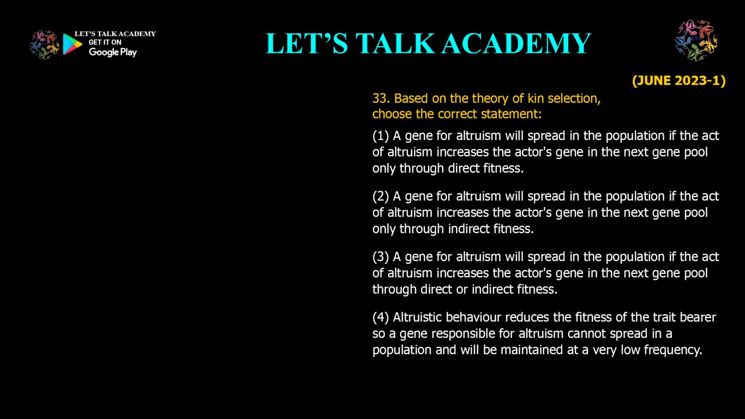 Kin Selection Theory: How Altruism Spreads Through Direct and Indirect ...