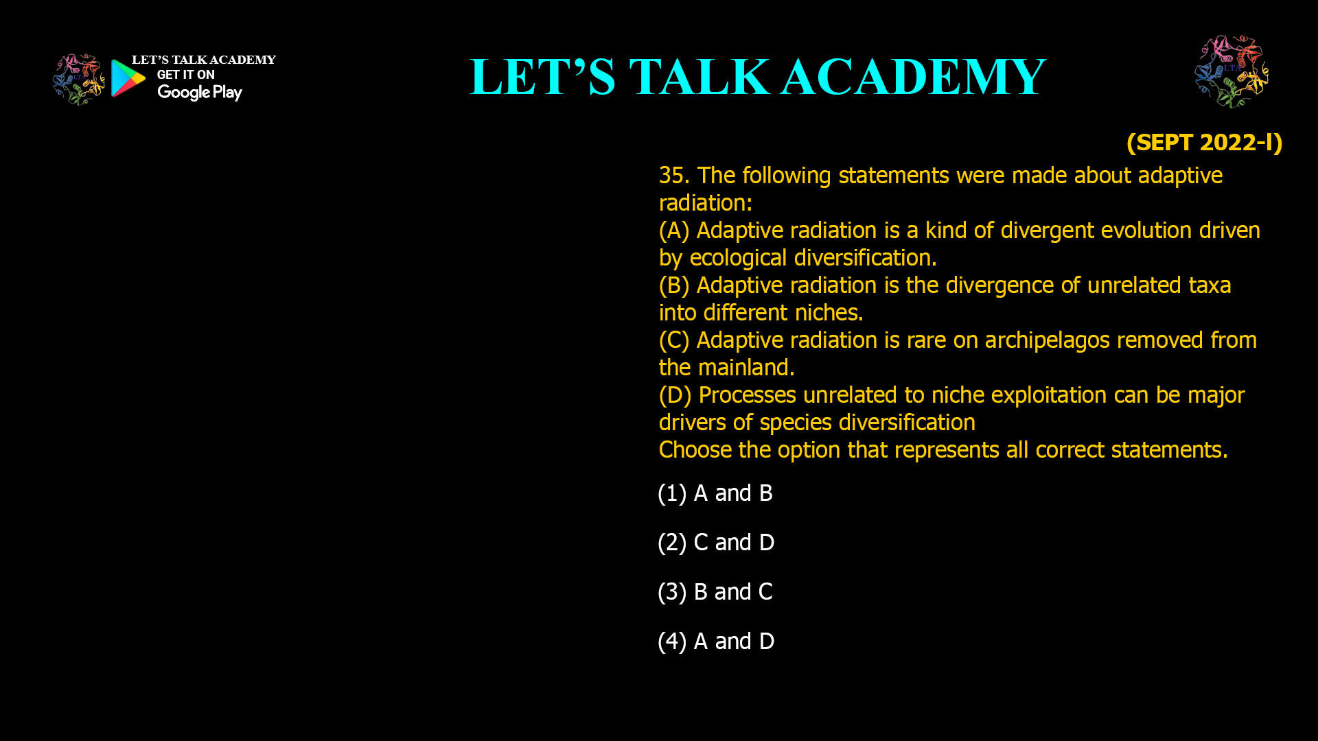 Adaptive Radiation: Divergent Evolution and the Drivers of Species ...