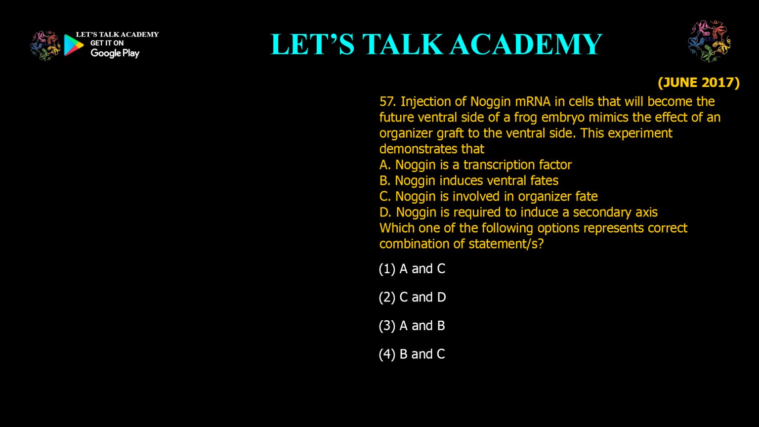Noggin mRNA Injection in Frog Embryos: Mimicking Organizer Function and ...