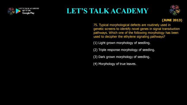 Using Triple Response Morphology in Genetic Screens to Decipher ...