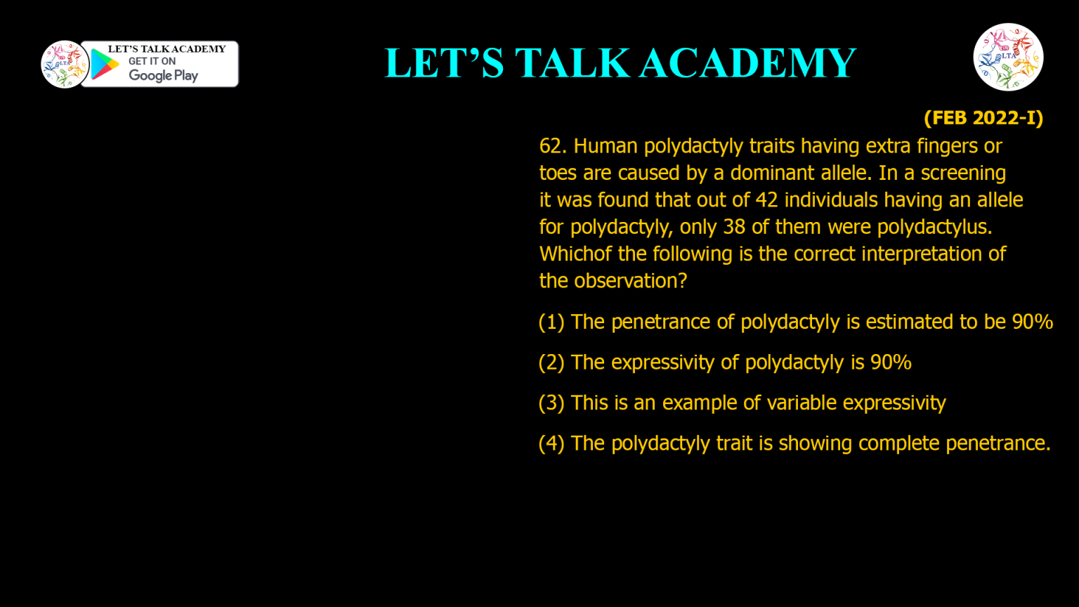 Understanding Polydactyly Penetrance - CSIR NET LIFE SCIENCE COACHING ...