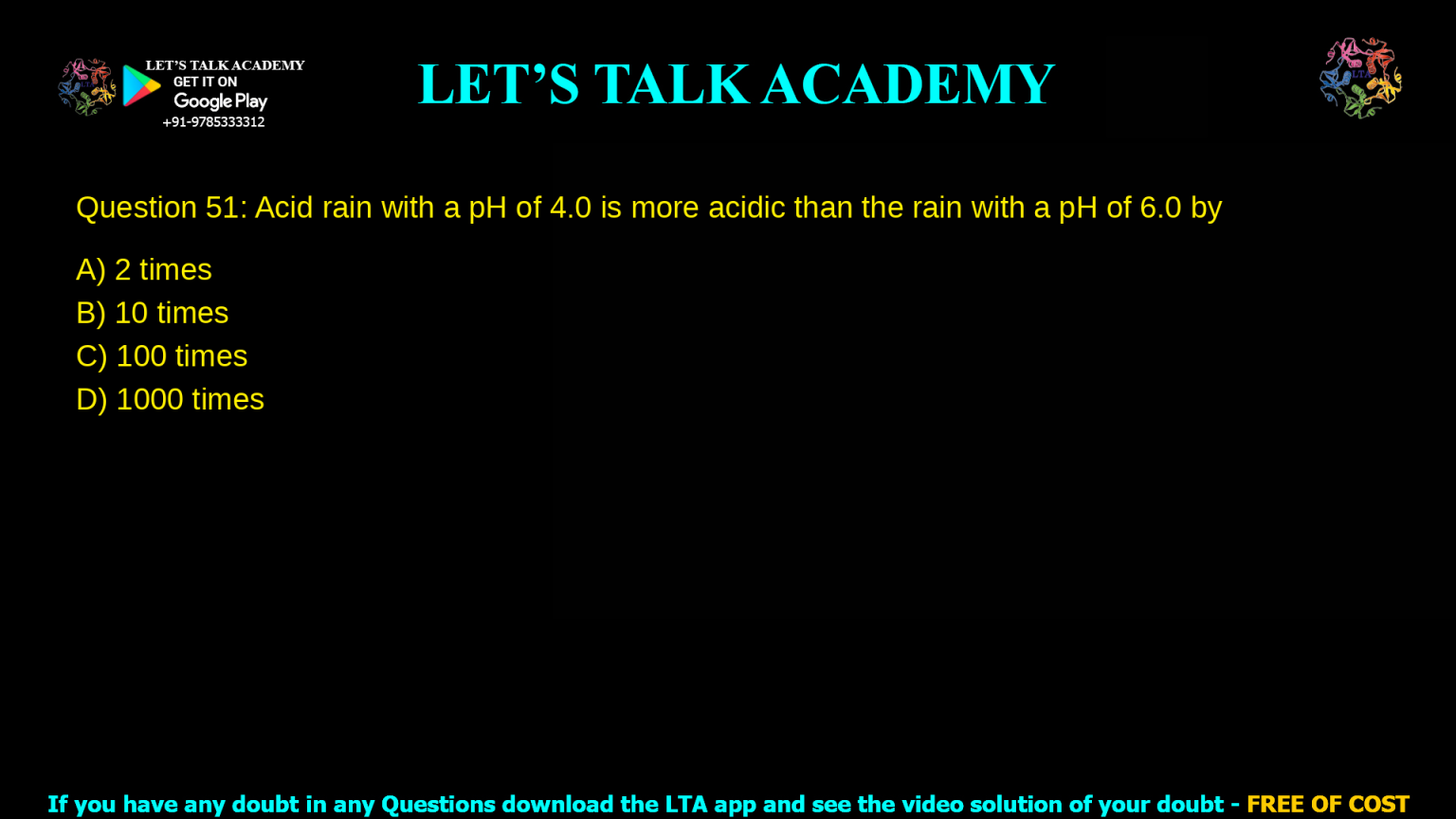 Acid Rain pH 4.0 vs 6.0 - CSIR NET LIFE SCIENCE COACHING | NTA NET LIFE ...