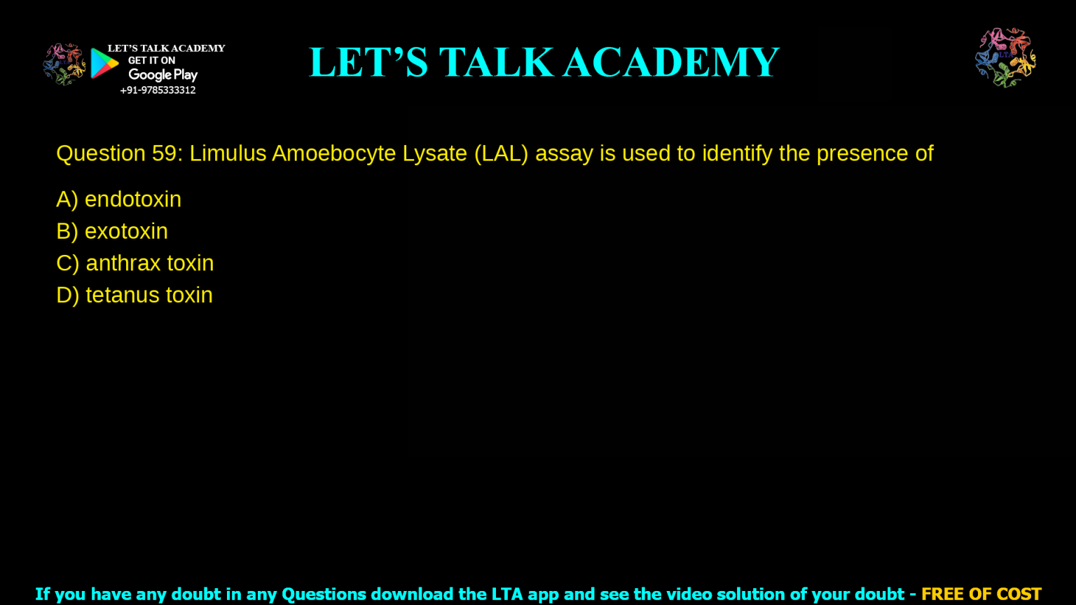 Limulus Amoebocyte Lysate Assay - CSIR NET LIFE SCIENCE COACHING | NTA ...