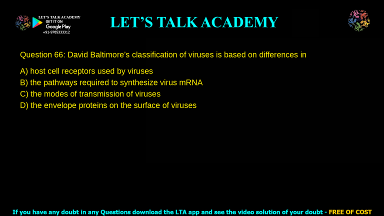 David Baltimore’s Virus Classification - CSIR NET LIFE SCIENCE COACHING ...