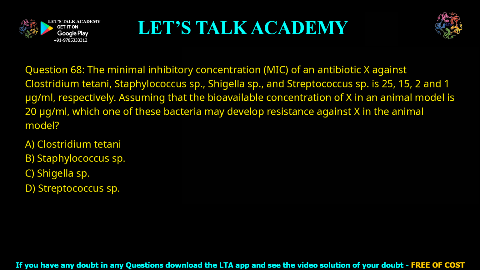 Unraveling MIC and Antibiotic Resistance - CSIR NET LIFE SCIENCE ...