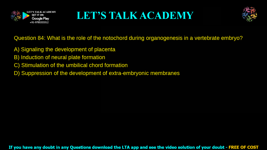Notochord in Vertebrate Embryo Organogenesis - CSIR NET LIFE SCIENCE ...