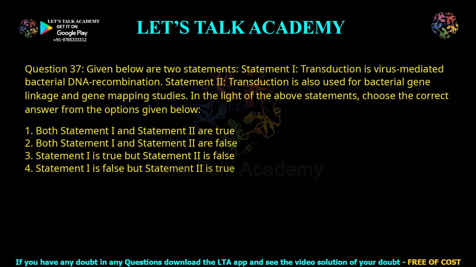 Transduction in Bacteria - CSIR NET LIFE SCIENCE COACHING | NTA NET ...