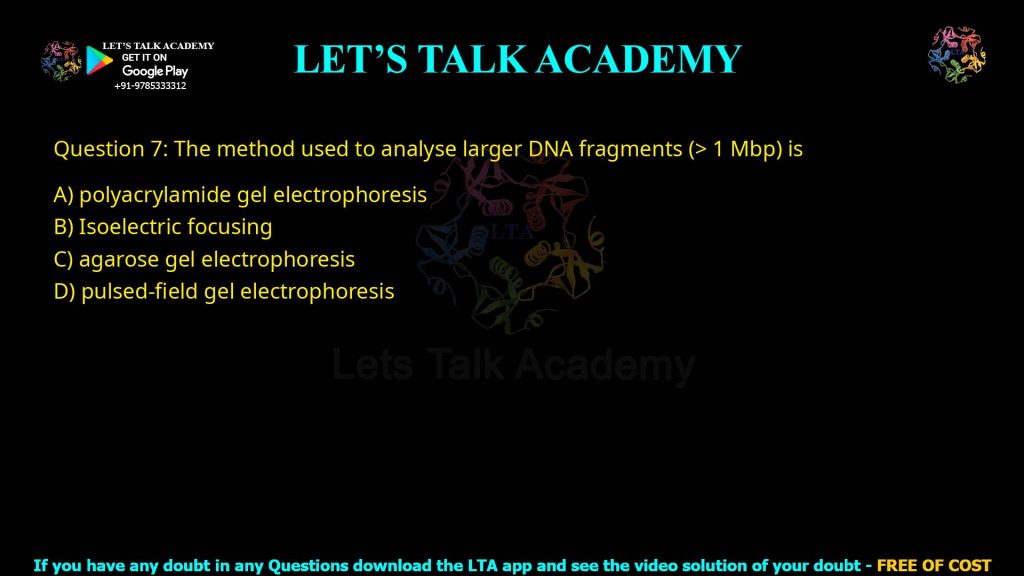 DNA Fragment Analysis - CSIR NET LIFE SCIENCE COACHING | NTA NET LIFE ...