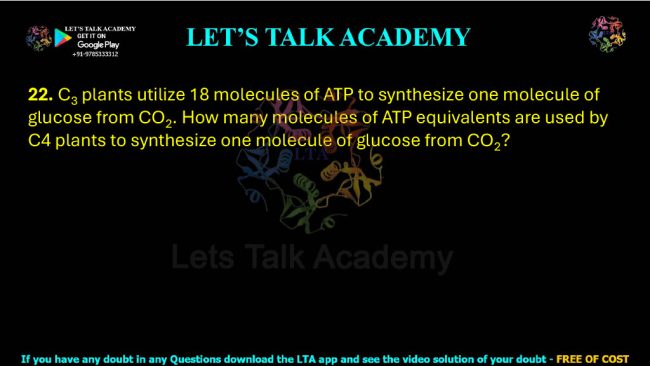 ATP Requirement in C4 Photosynthesis - CSIR NET LIFE SCIENCE COACHING ...