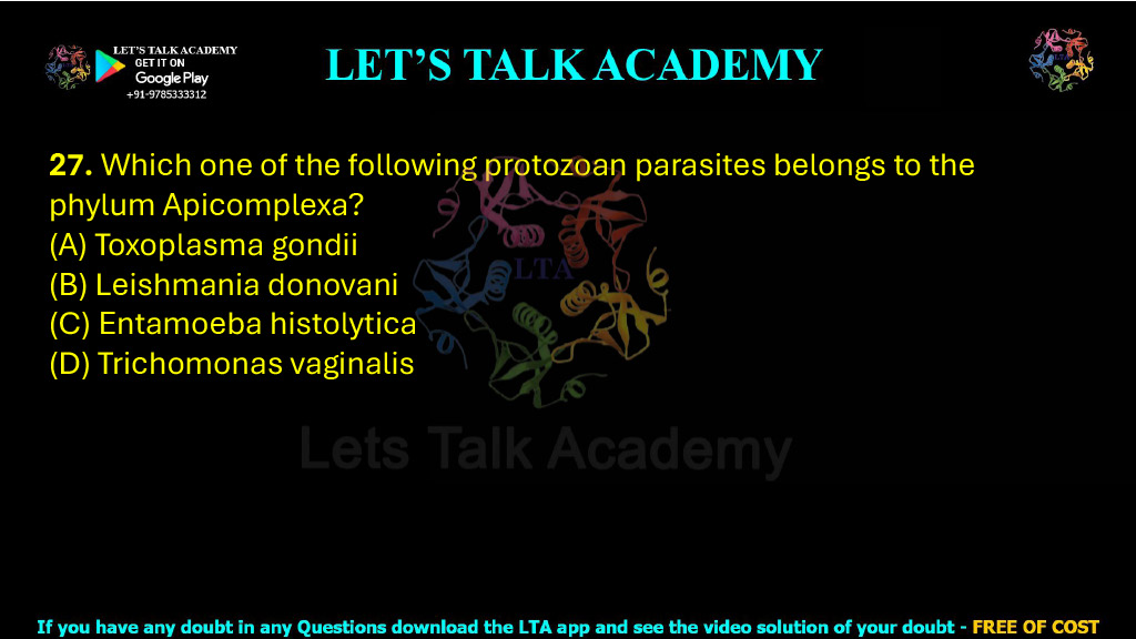 Toxoplasma gondii and Phylum Apicomplexa Explained - CSIR NET LIFE ...